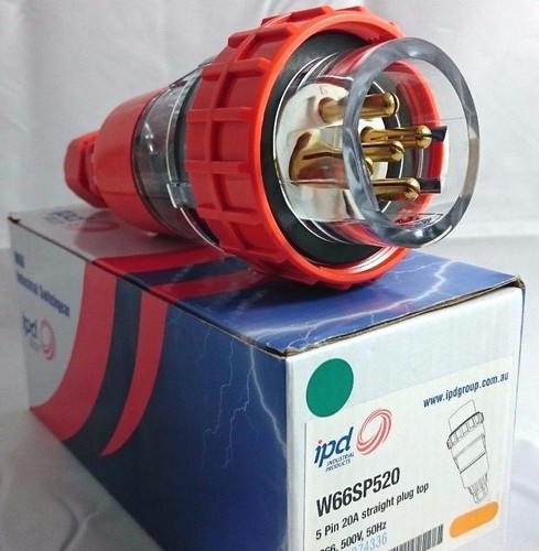 6 BULK NHP ISO Plug ISOPS520P 20a 500vac 5 Pin 3 Phase for sale online ...