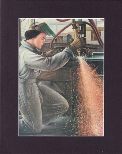 8X10" Matted Print Picture Art of War: Edna Reindel, Women at War | eBay