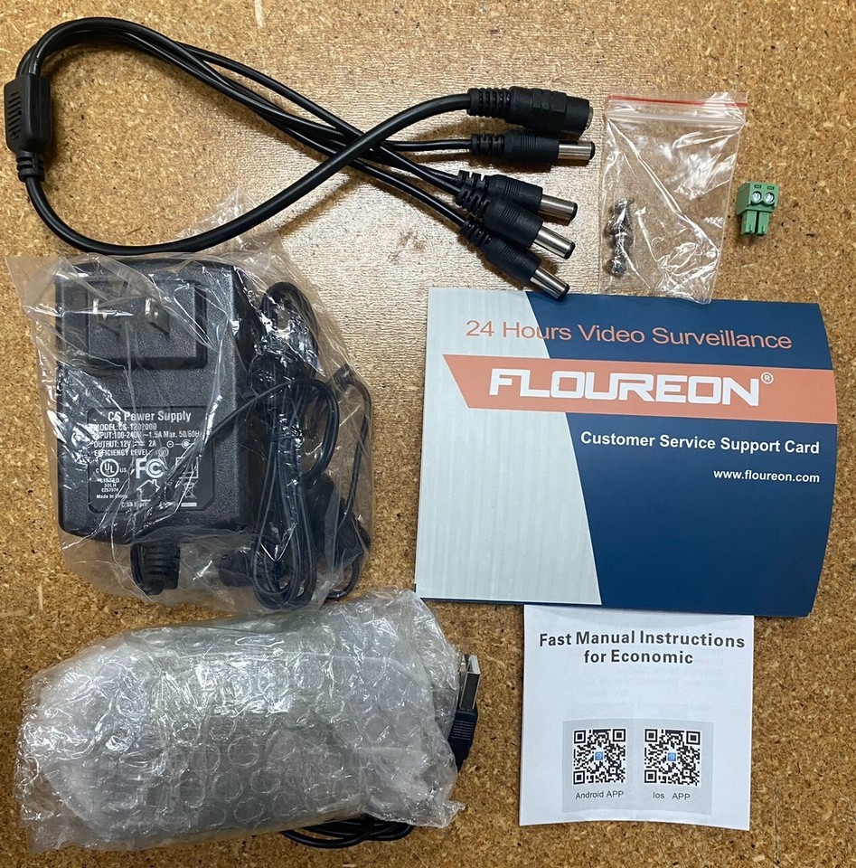 [NEW] Floureon CCTV 4-Camera Kit with H.264 4-Channel Digital Video ...