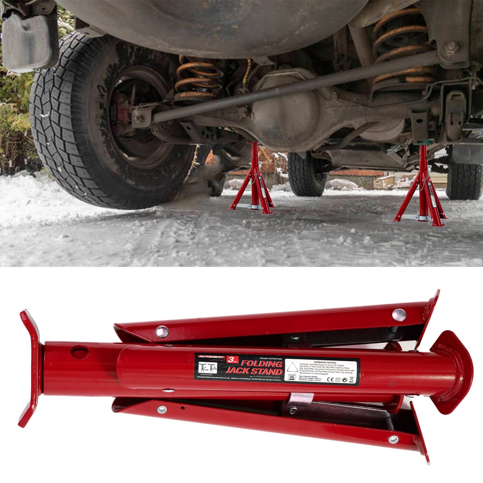 2PCS 3 Ton Car Jack Stands Lift Heavy Duty Vehicle Support Durable Axle ...