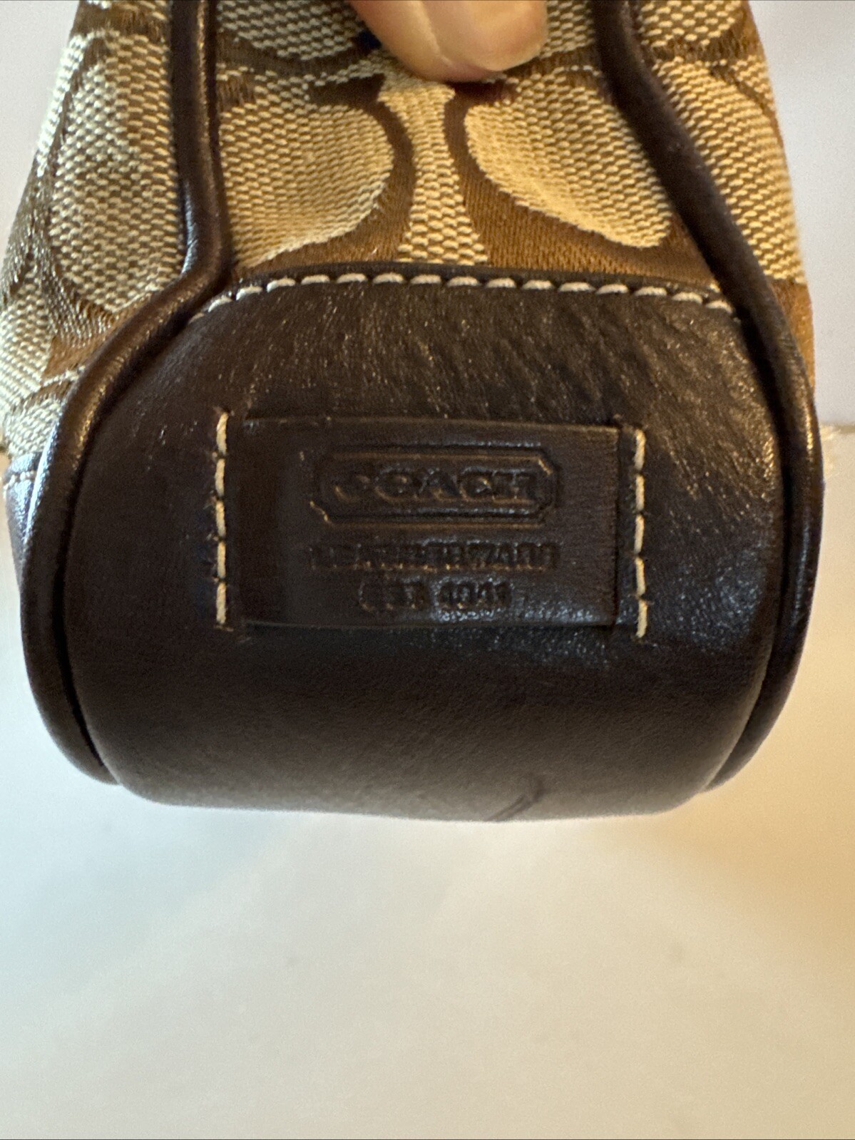 Vintage Coach Classic Signature Brown Monogram Mini Purse | eBay