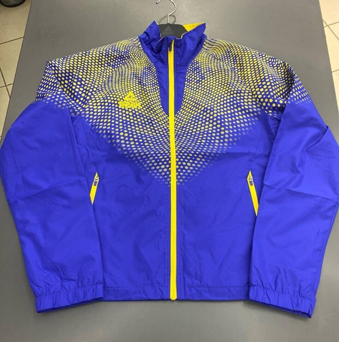 Women blue zip woven windproof jacket support Ukraine size L | eBay