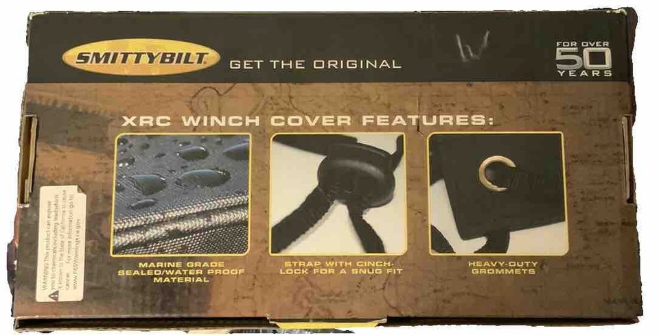 Smittybilt logo Winch Cover Black part# 97281-98 9728198 - New in ...