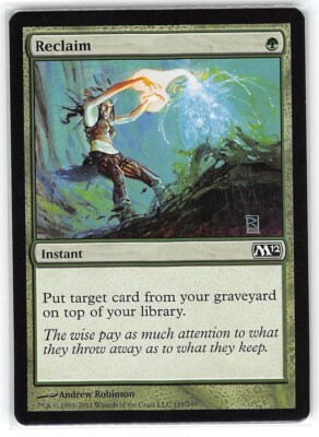 Reclaim *Common* Magic MtG x1 M12 SP | eBay