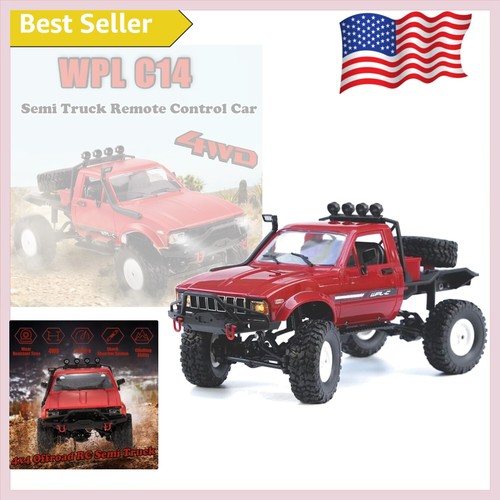 Realistic 4x4 RC Semi Truck Hobby Car - Enhances Motor Skills and ...