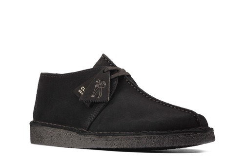 NEW Clarks Originals Desert Trek Black Suede LEATHER "BANK ROBBER ...