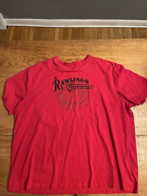Rawlings Manufacturing Co red Shirt Baseball Sports | eBay