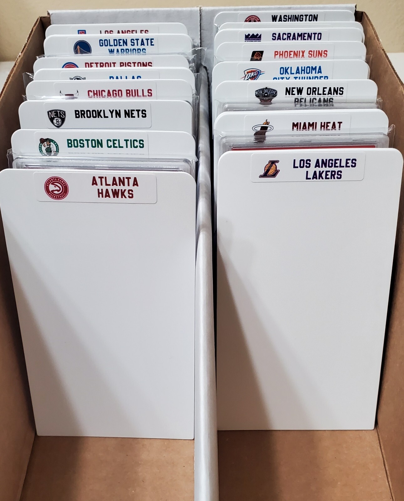 (30) GRADED Slab & Sports Card Dividers with 30 FREE NBA Teams Logos ...