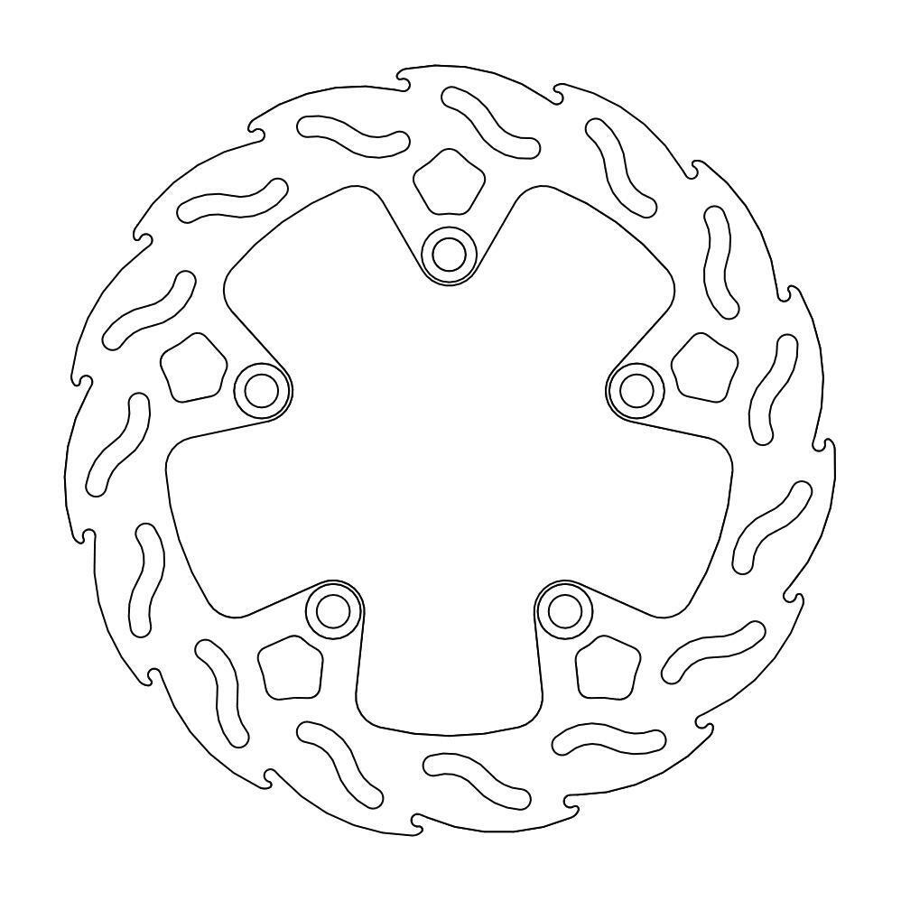 Moto-Master - 110280 - Flame Brake Disc for sale online | eBay