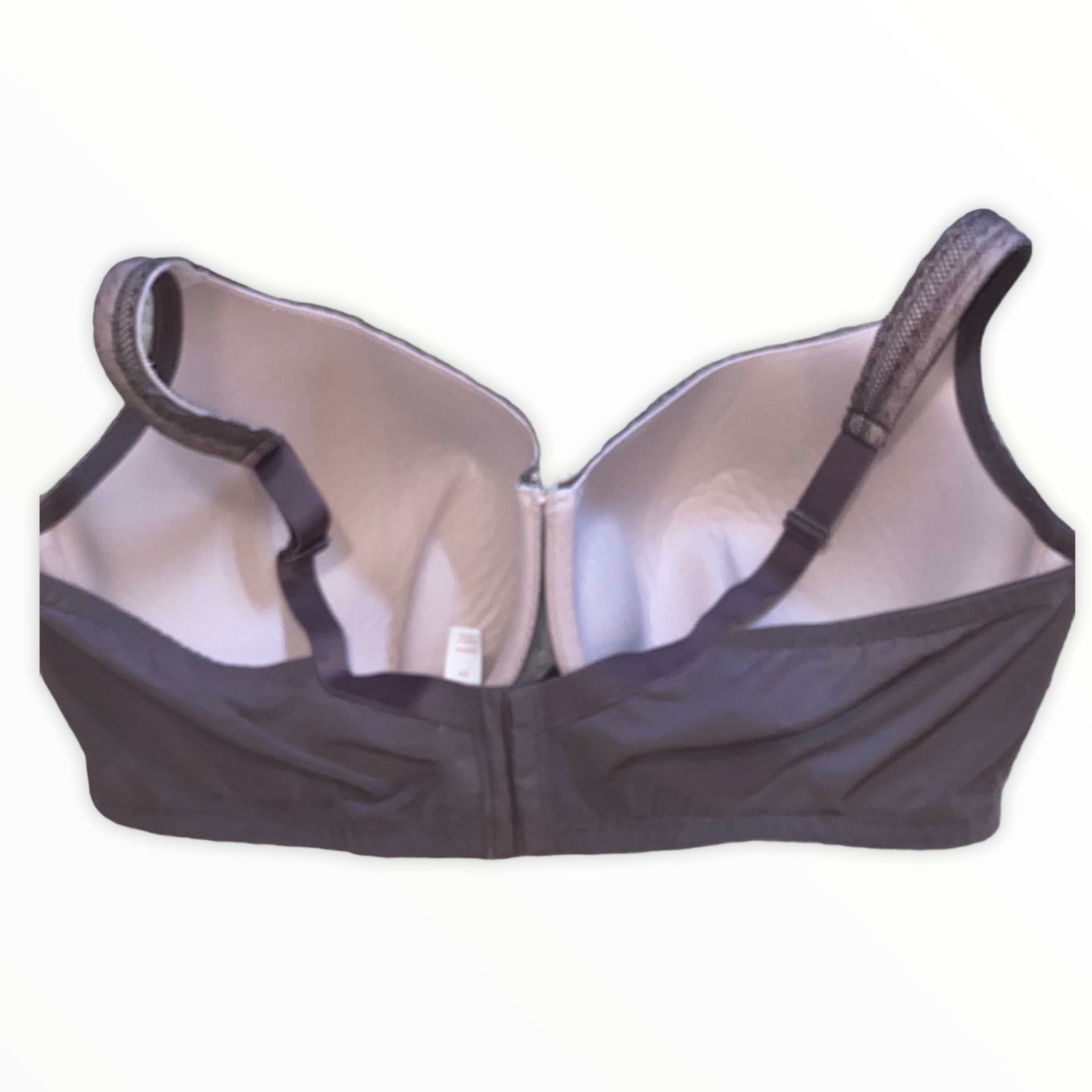 Cacique 44DDD Lightly Lined Balconette Gray Lace Bra - Gem