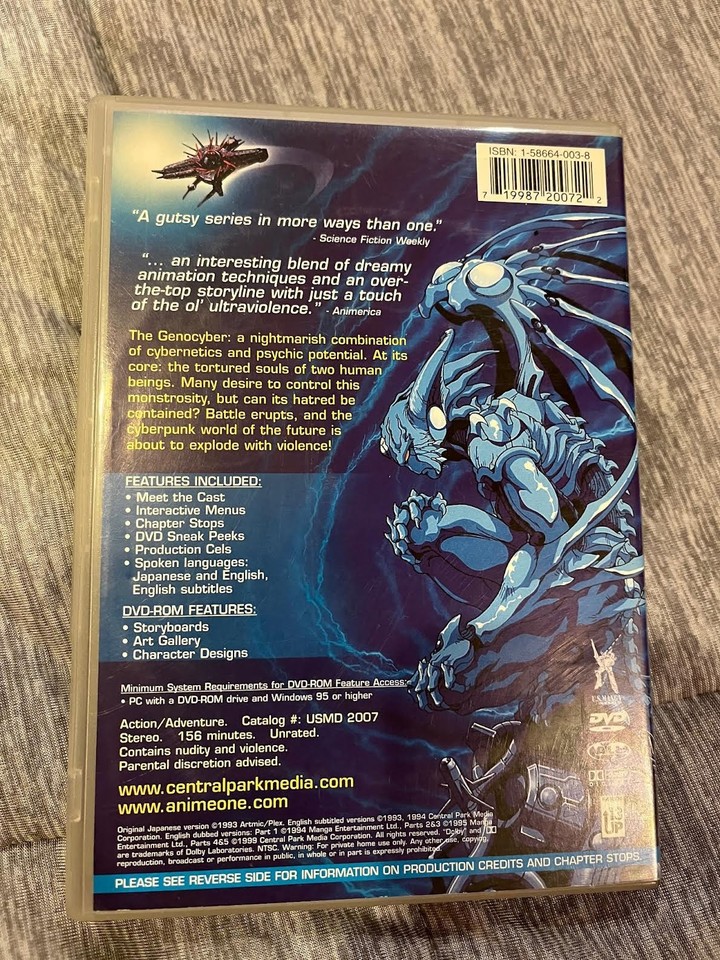 Genocyber: The Collection (DVD, 2000) out of print anime 719987200722| eBay