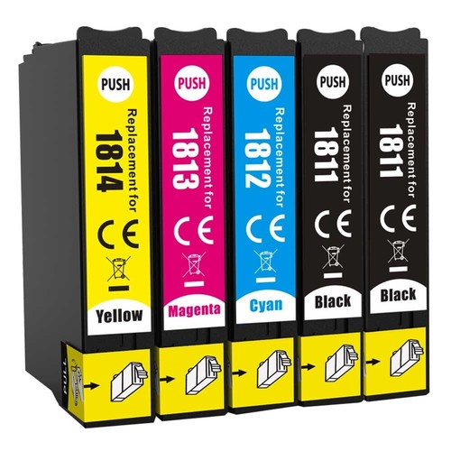 5 ink cartridge For Epson XP-102 XP-202 XP-205 XP-212 XP-215 XP-225 ...