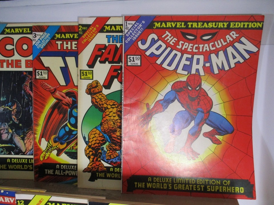 Marvel Treasury Set 26bks HI-GRADE! Over-sized Comics Bonanza 1974-1979 ...