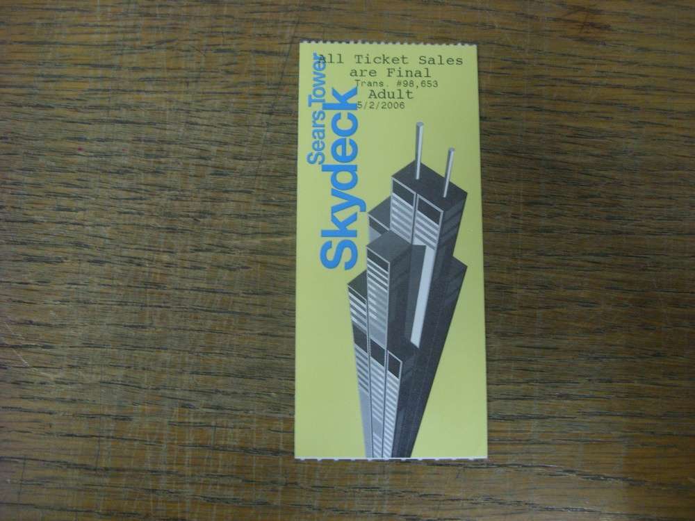 02/05/2006 Ticket: Sears Tower (Chicago) - Skydeck Admission | eBay