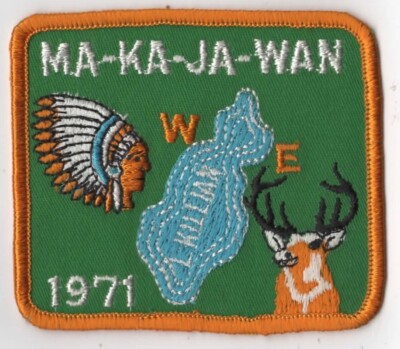 1971 Ma-Ka-Ja-Wan BSA Patch ORANGE Bdr. (GLUE ON BACK) [CA4188] | eBay