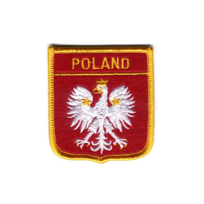 Iron-On Patch - POLAND White Eagle Shield | eBay