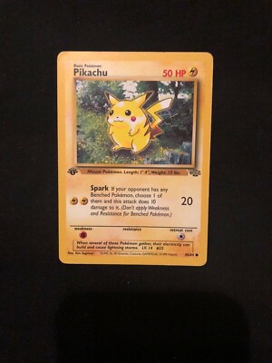 PIKACHU 60/64 1ST EDITION JUNGLE SET POKEMON CARD | eBay