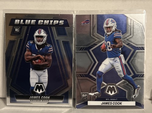 JAMES COOK 2022 MOSAIC BLUE CHIPS ROOKIE FOOTBALL BUFFALO BILLS RC ...