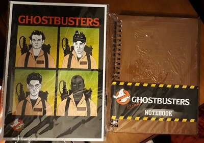 GHOSTBUSTERS EXCLUSIVE OFFICIAL NOTEBOOK JOURNAL ART POSTER PRINT GOZER ...