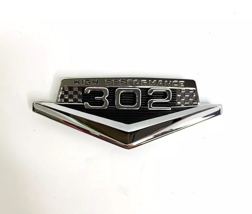V8 302 High Performance Fender Emblem For 1964-1966 Ford Mustang ...
