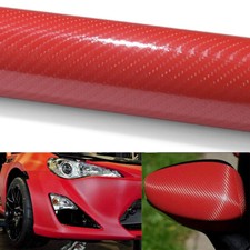 3d Car Interior Accessorie Panel Dashboard Red Carbon Fiber Vinyl Wrap ...