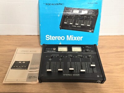 Realistic Portable Stereo Phonograph Record Player Mixer 32-1100a Radio ...