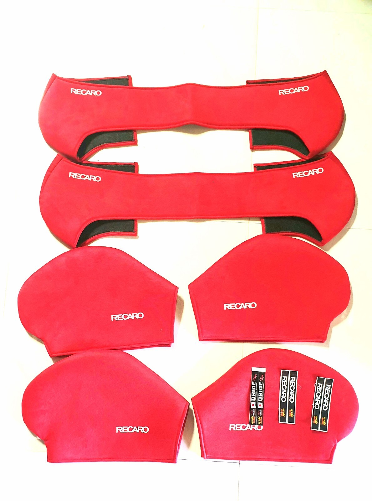 Recaro sr3,sr4 ,red,protective cloth, seat 6 pieces 2 seats | eBay