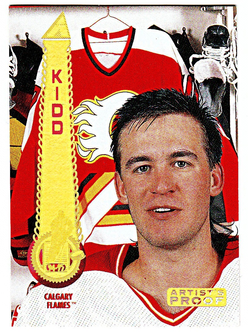 1994-95 PINNACLE ARTISTS PROOF #365 TREVOR KIDD Calgary Flames Hockey ...