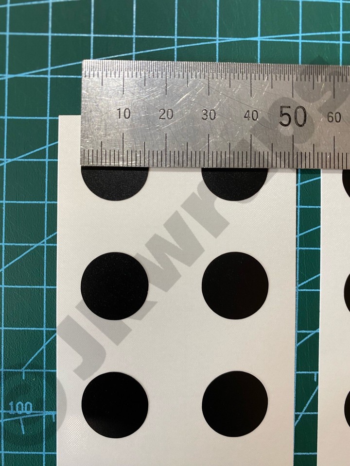 (X16) MATTE BLACK PDC Parking Sensor Stickers Decals Kit Car Bumper Van ...