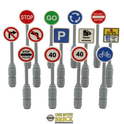 Road Signs. Traffic roadworks roadsigns x13 - custom prints | All parts ...