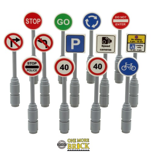 Road Signs. Traffic roadworks roadsigns x13 - custom prints | All parts ...