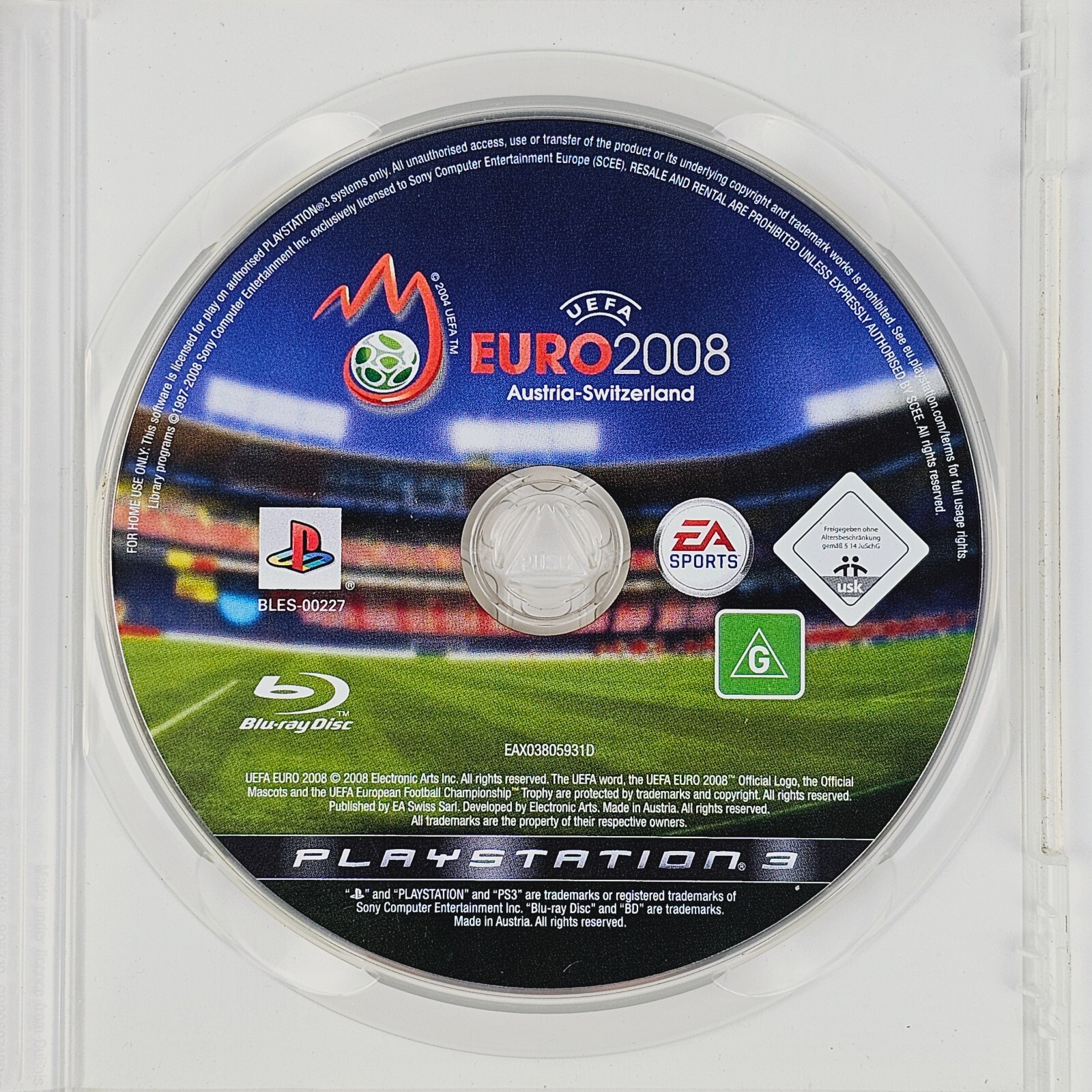 UEFA Euro 2008 PS3 (PlayStation 3) | VGC | Free AUS Postage | eBay