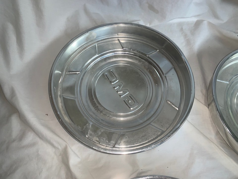 NICE Set of 4x4 Vintage 1973-1987 GMC Truck Dog Dish Hubcaps 10 1/4" 1/ ...