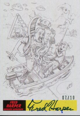 Mars Attacks The Revenge Artist Autograph Base Card [10] #P-25 Fred Harper | eBay
