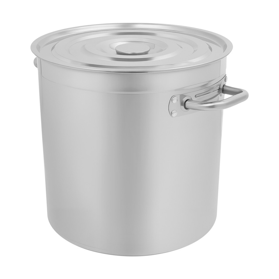 55L Stainless Steel Seafood Boil Pot With Basket Heavy Duty Cooking Pot ...