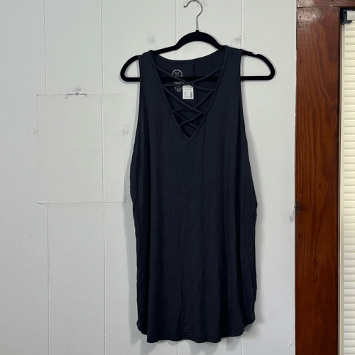 Maurices Gray Cross Chest Tunic Tank NWT XXL | eBay