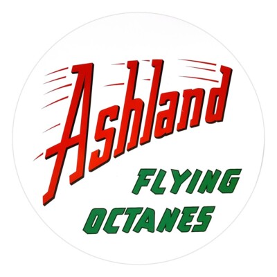FITS VINTAGE ASHLAND FLYING OCTANES OIL PUMP GASOLINE GAS Motor STICKER ...