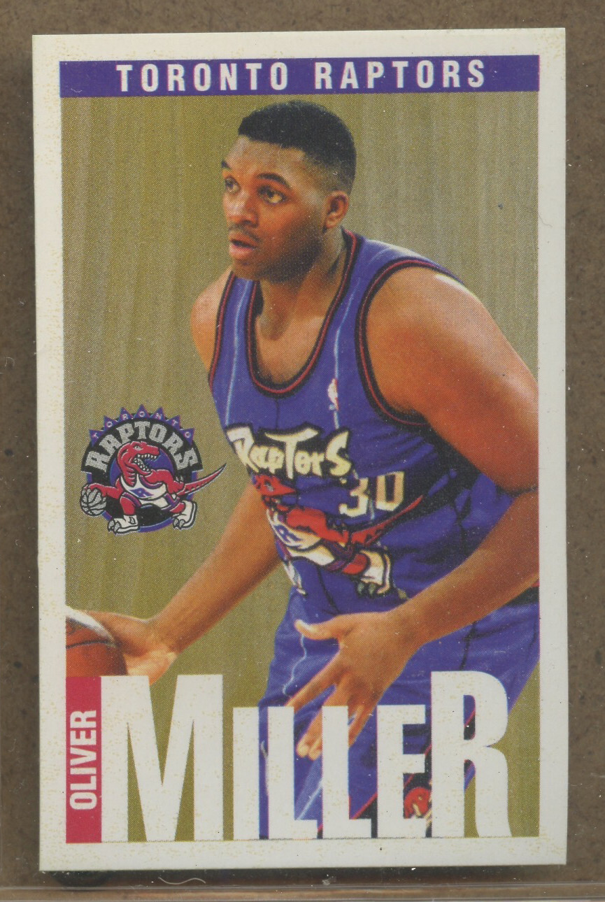 1996-97 Panini Basketball Stickers #132 Oliver Miller Toronto Raptors ...