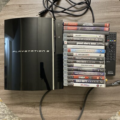 PlayStation 3 60GB Backwards Compatible Console CECHA01 w/ Cables ...