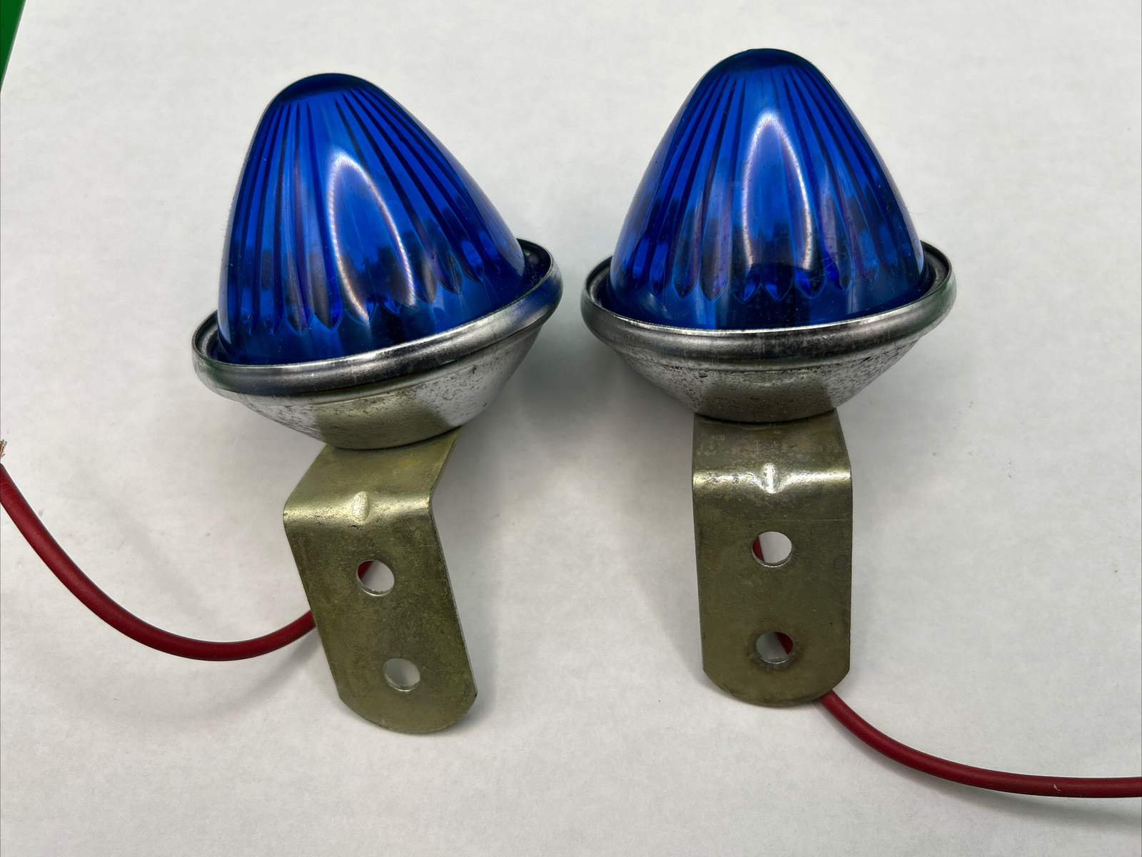 BLUE PM R-12 Vintage Turn Signal Marker Tail Lights Model A T Ford Mack ...