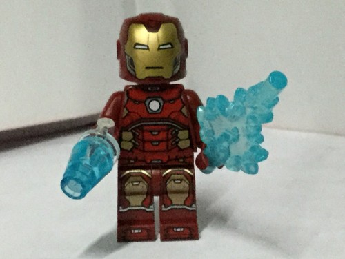 LEGO Marvel Avengers Minifigure Iron Man, Set With Radius And Spada ...
