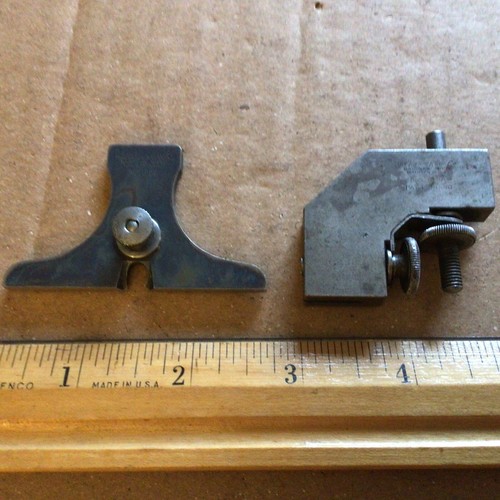 Lot of 2 Lufkin Tool Heads #18A,90 Deg.Rule Clamp,#511 Protractor Head ...