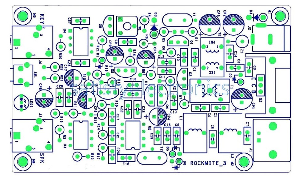 PIC Version 8W Super RM RockMite QRP CW Transceiver HAM Radio Shortwave ...