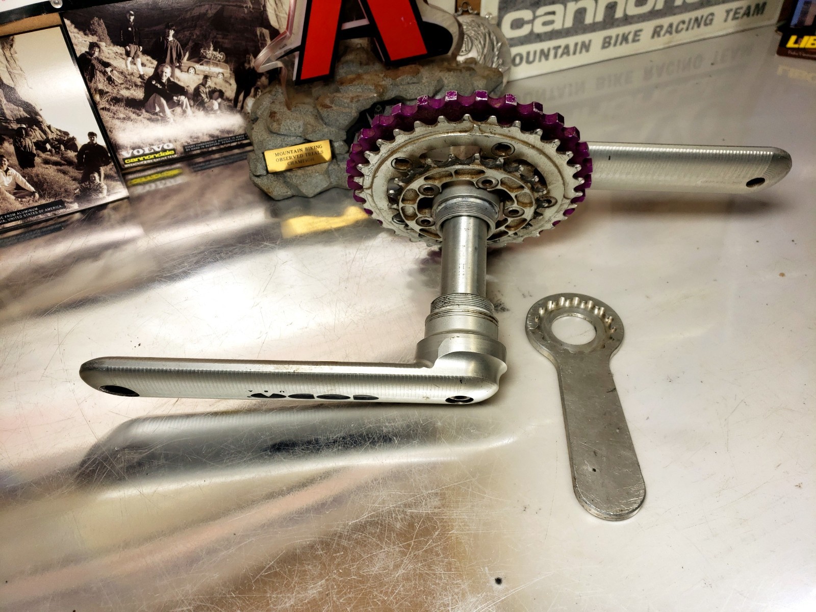 Libor Karas CODA MAGIC CRANK SET and CUSTOM BASH RING CANNONDALE only 3 ...