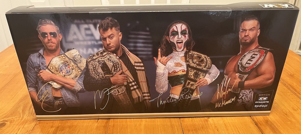 AEW UNRIVALED Champion 4 Pack Limited to 3,000 Amazon Exclusive in hand ...