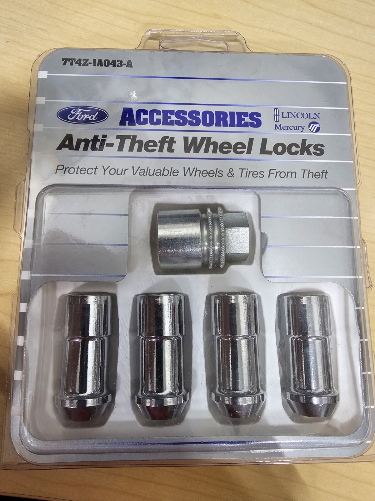 Genuine Ford Wheel Locks Chrome For Exposed Lugs 7T4Z-1A043-A for sale ...