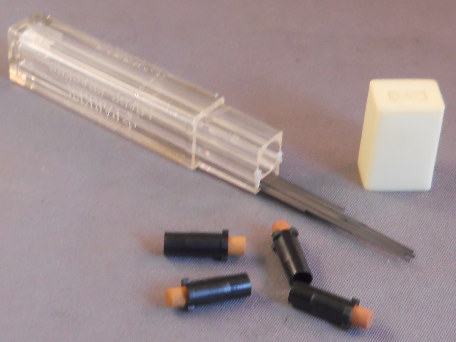 Parker 0.5mm lead and Eraser Tube --4 erasers to packages-12 sticks 0 ...