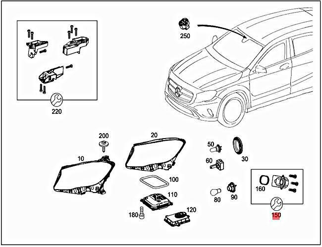 Genuine MERCEDES BBDC W242 C218 C292 W166 Rs led module 2189066100 | eBay