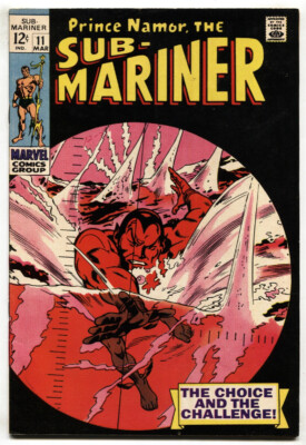 SUB-MARINER #11--1969--Captain Barracuda--comic book--marvel--VF | eBay