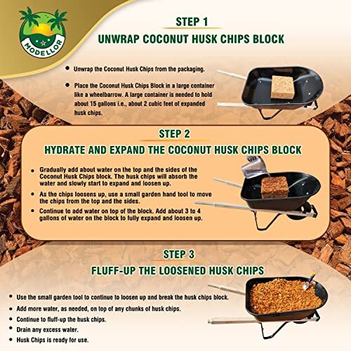 MODELLOR Premium Super Washed, Clean, Coco Chips, Yields 2 cu ft. of Loose | eBay